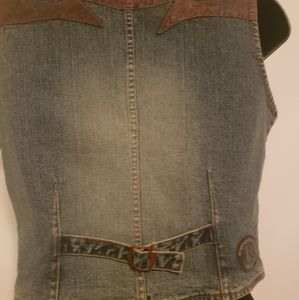 Parasuco | Jackets & Coats | Parasuco Brown Denim Vest | Poshmark
